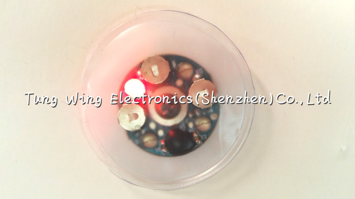 Flashing Waterproof Round push button module for Kid 's Clothing ...