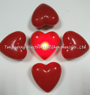 Heart Shaped Flashing LED Badges For Festival gifts or Party Flashing Items